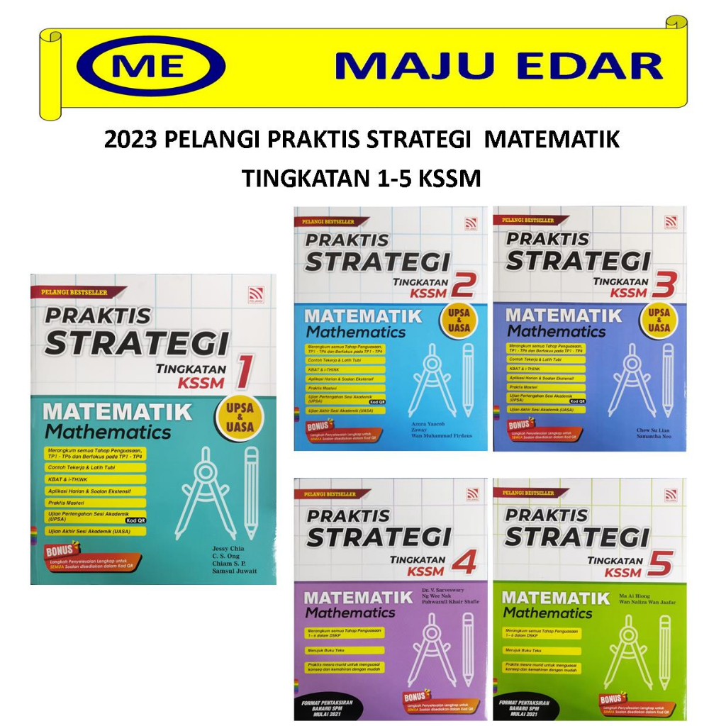 2023 PELANGI PRAKTIS STRATEGI MATEMATIK / MATHEMATICS TINGKATAN 1/2/3/4/5 KSSM | Shopee Malaysia