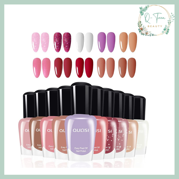 OULISI Nail Polish Peel Off 8ml 41 Nail Color - Pewarna Kuku Boleh ...