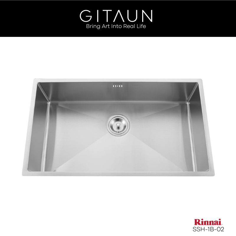 [RINNAI] Suprema Handcrafted – Single Bowl Sink / SSH-1B-02 | Shopee ...