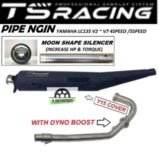 TS RACING Tru Pressure Exhaust Pipe LC135 Cutting STD Open With Dyno ...