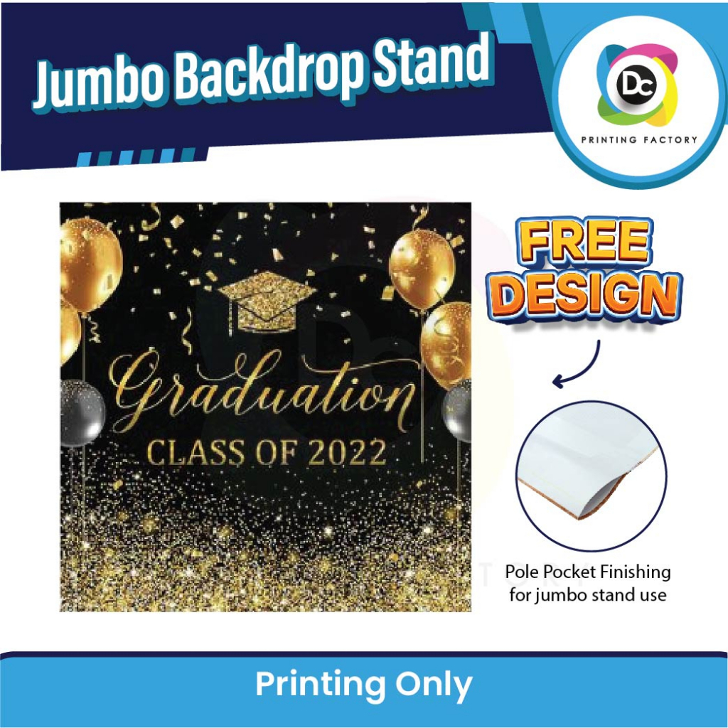 Jumbo Backdrop Banner Stand / Jumbo Backdrop Banner Stand + Printing ...