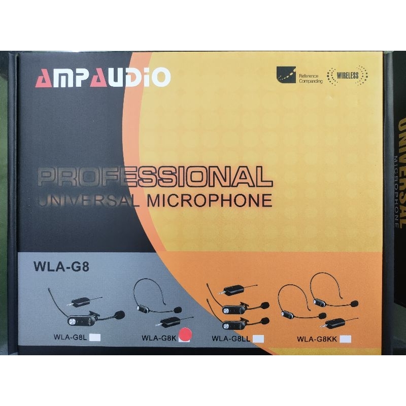 (MIC IMAM MASJID)AMPAUDIO UNIVERSAL WIRELESS CLIP MICROPHONE WLA-G8K ...