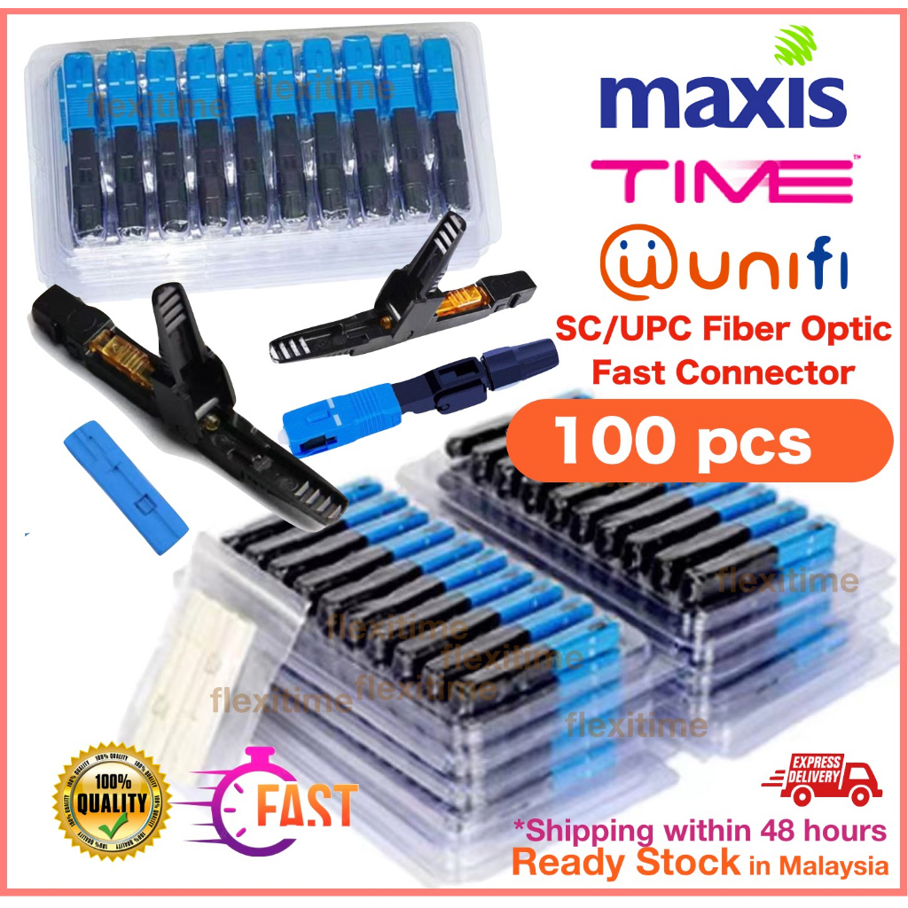 SC/UPC Optic Fiber Quick Fast Connector Adapter 100pcs | Shopee Malaysia