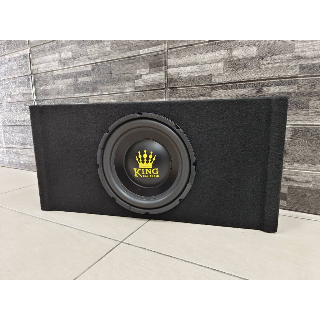 KING Car Audio 500Watts High Power 10" inch Woofer with Slim Box VOICE COIL ASV 50mm High ...