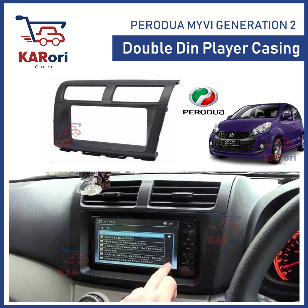 PERODUA MYVI GEN 2 DOUBLE DIN CASING / 7 INCH CASING FOR PERODUA MYVI ...