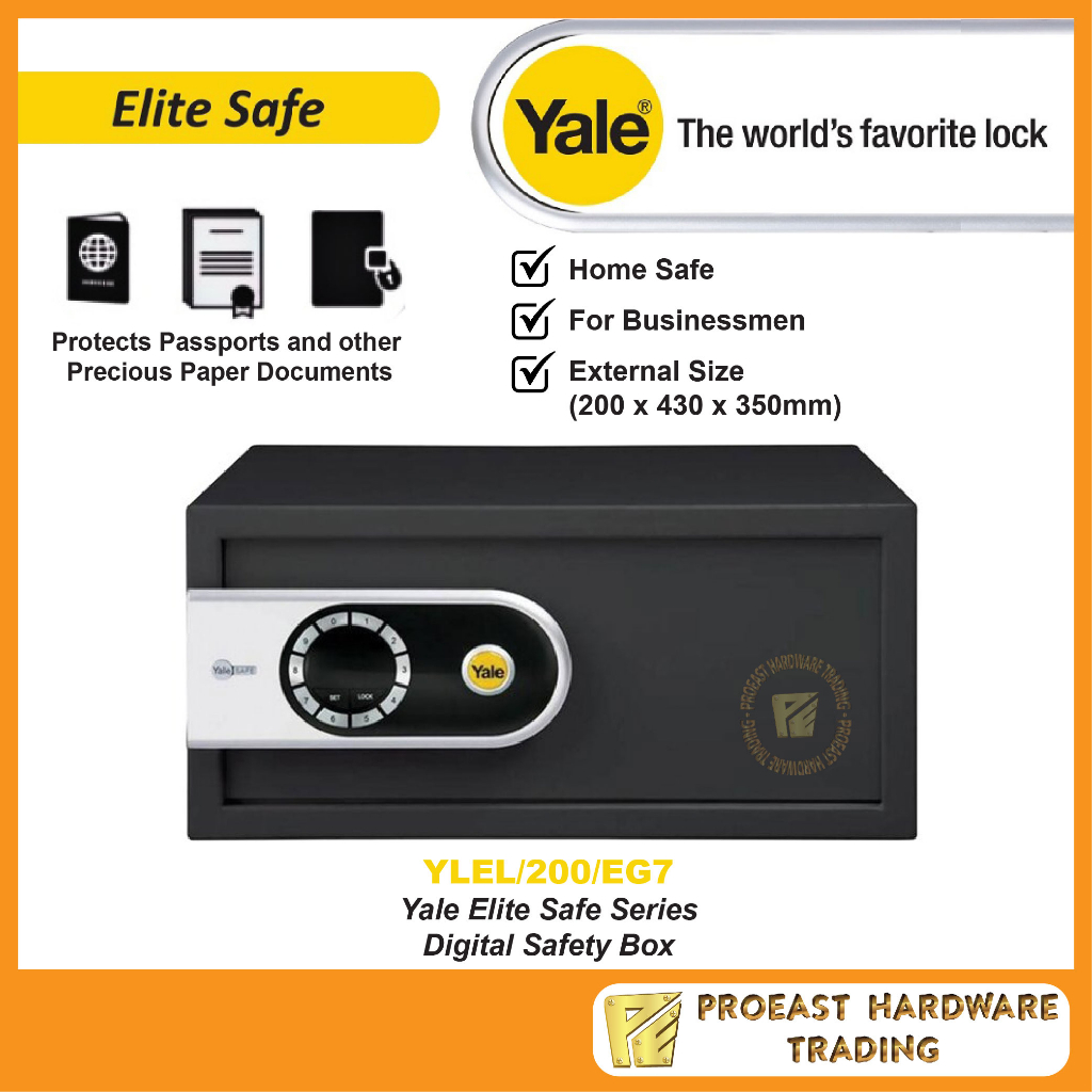 Yale Elite Safe Series [ YLEL/200/EG7 ] Digital Safety Box - For ...