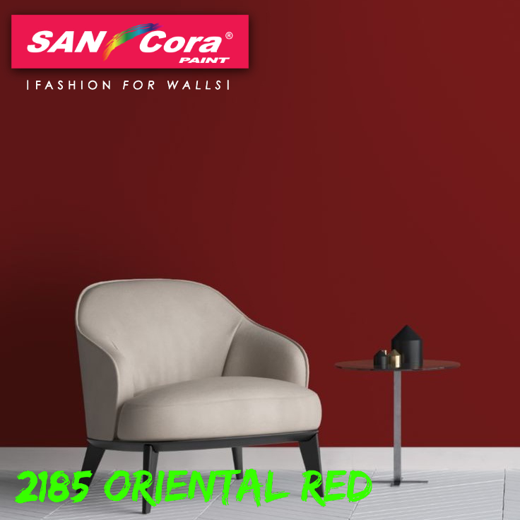 SINAR SANCORA 2185 ORI.RED 5 LITER I EMULSION Interior Exterior Wall Matt Paint Cat Dinding ...