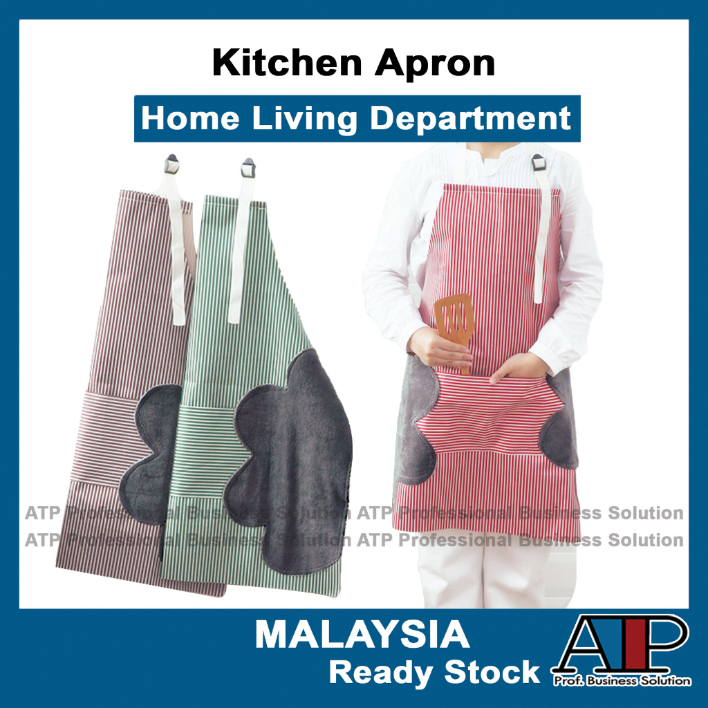 Pantry🍳 Waterproof Apron Overall Hang Neck Unisex Apron Murah Apron ...