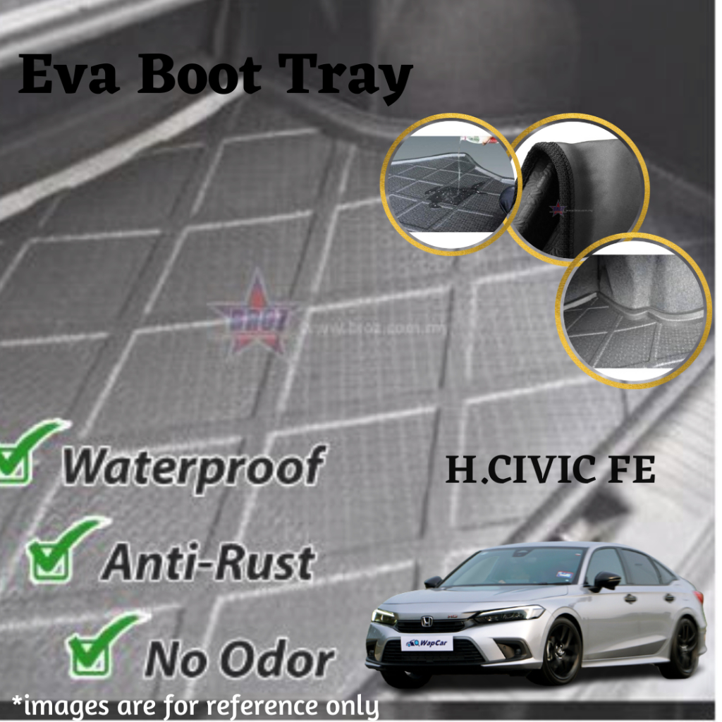 HONDA CIVIC FE EVA Copolymer Car Boot Tray Luggage Cargo Trunk Tray ...