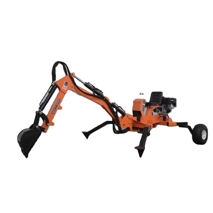 ATV towable backhoe loader with different attachments high efficiency ...