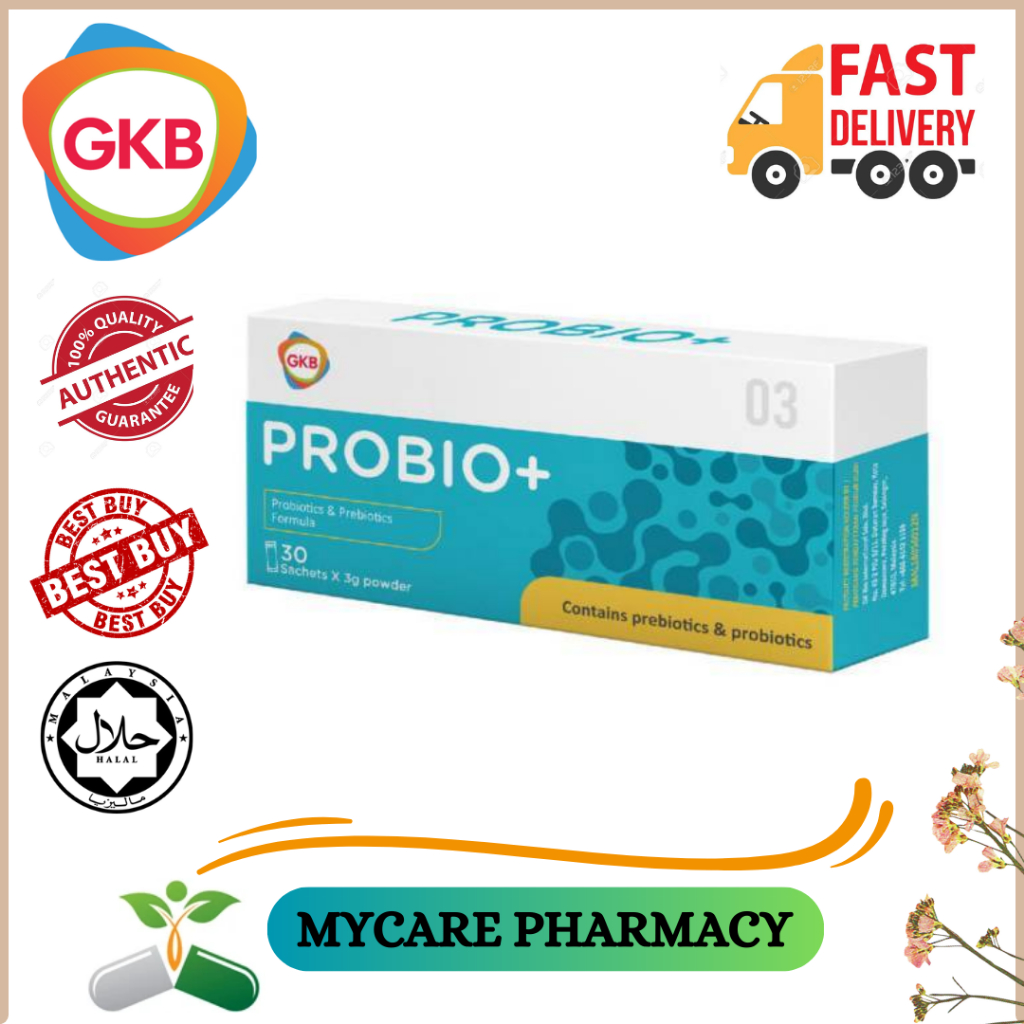 GKB Probio+ (Probiotics & Prebiotics Formula) 3g x 30 Sachets [EXP:12/ ...