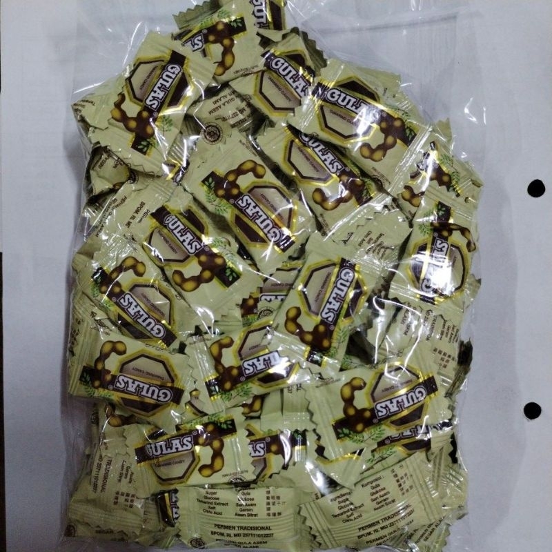 Gulas Tamarind Candy Gula-gula Asam Jawa 25pcs 50pcs 100PCS | Shopee ...