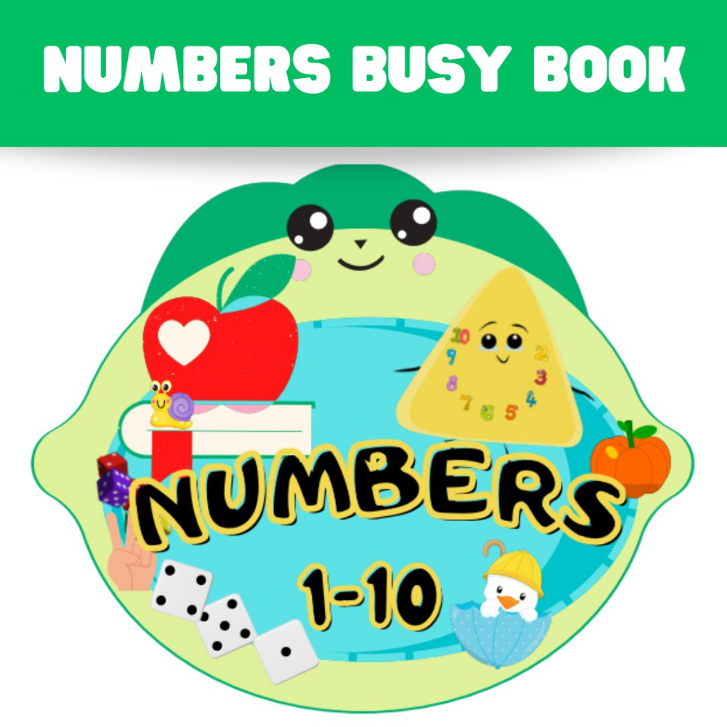 488- (PDF) Numbers 1-10 Busy Book Softcopy l Preschool learning number ...