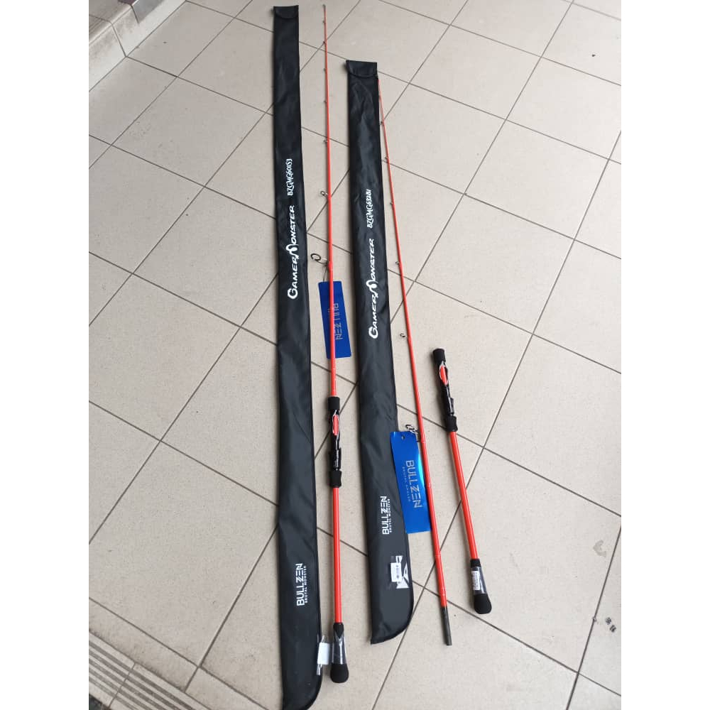 BULLZEN GAMER MONSTER SPINNING ROD SOLID CARBON ROD | Shopee Malaysia