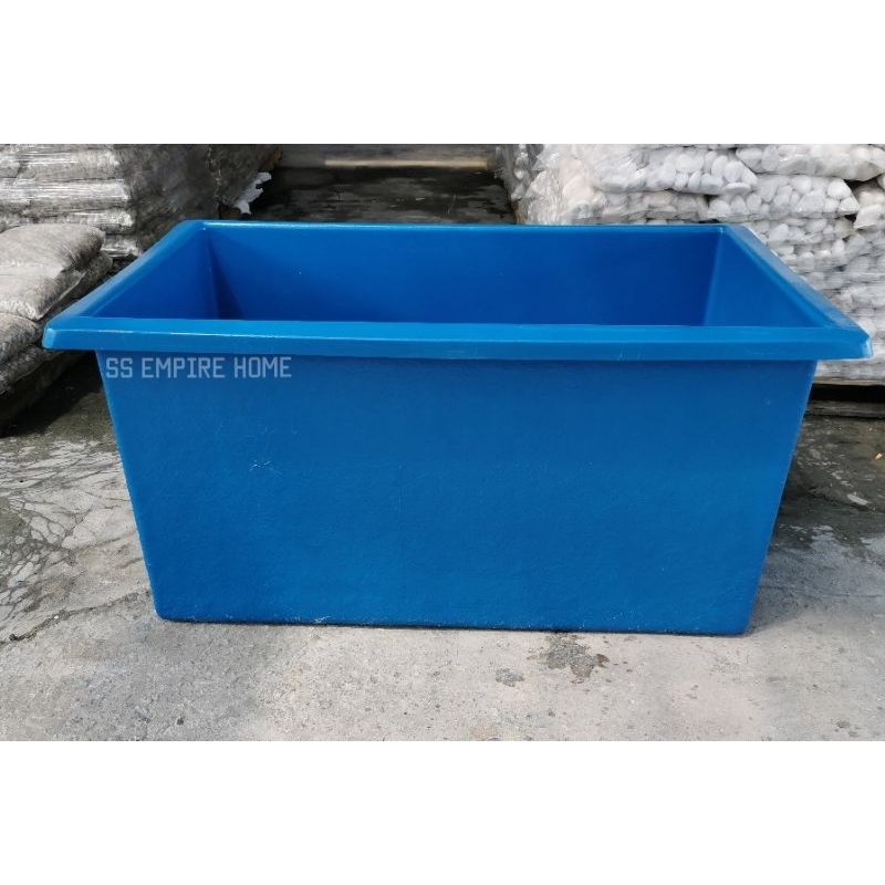NEX 4 x2.5x2 Blue Fiberglass Fish Tank Water Pond Aquarium Heavy Duty ...