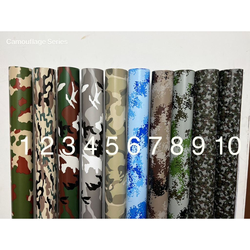 Camouflage (Army) Print Car Sticker Vinyl Wrap | Shopee Malaysia