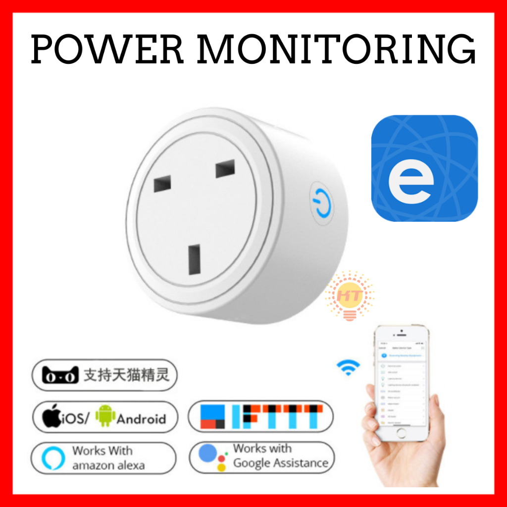 eWelink App Wifi Smart Socket with Power Monitoring 16A | Shopee Malaysia