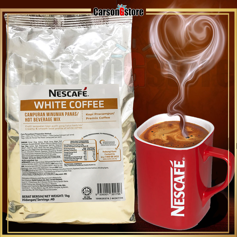 NESCAFÉ® White Coffee PREMIX Powder 1KG | Shopee Malaysia