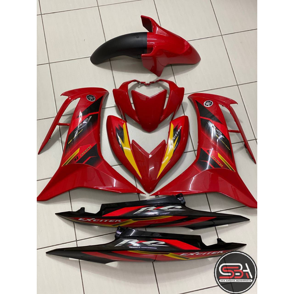 COVERSET BODYSET LC135 LC V8 DR RC FULL RED FUEL INJECTION FI YAMAHA ...