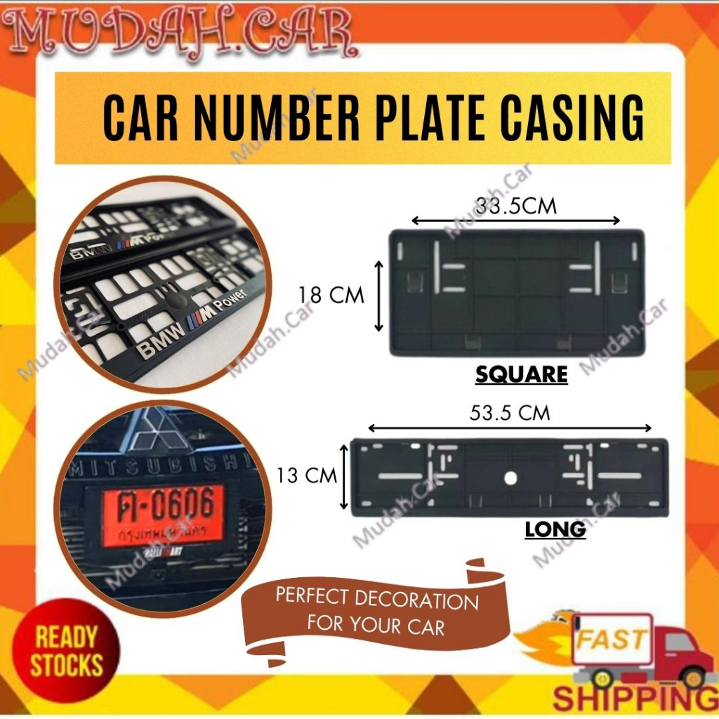 UNIVERSAL CAR LICENSE PLATE FRAME NUMBER PLATE HOLDER Proton Perodua ...