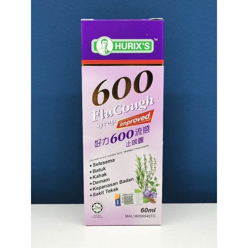 HURIX'S 600 Flu Cough syrup 60ML | Shopee Malaysia