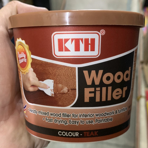 Instant Wall Putty Filler (Dinding & Kayu) 500g White / Teak Color ...