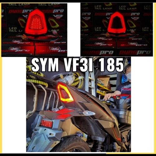 DYNOPRO TST LED SYM VF3I TAIL LAMP / LAMPU BELAKANG LIGHT LED TAILLIGHT ...