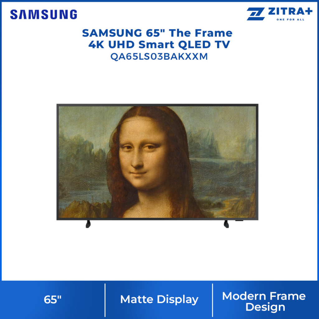 SAMSUNG 65" The Frame 4K UHD Smart QLED TV QA65LS03BAKXXM | SmartThings ...