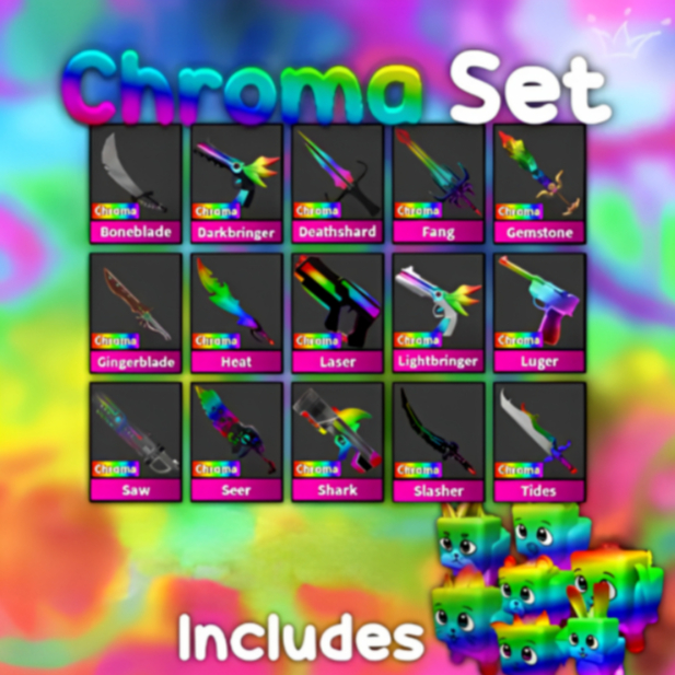 MM2 Chroma Godly Set – Roblox Murder Mystery 2 | All Chroma Weapons ...