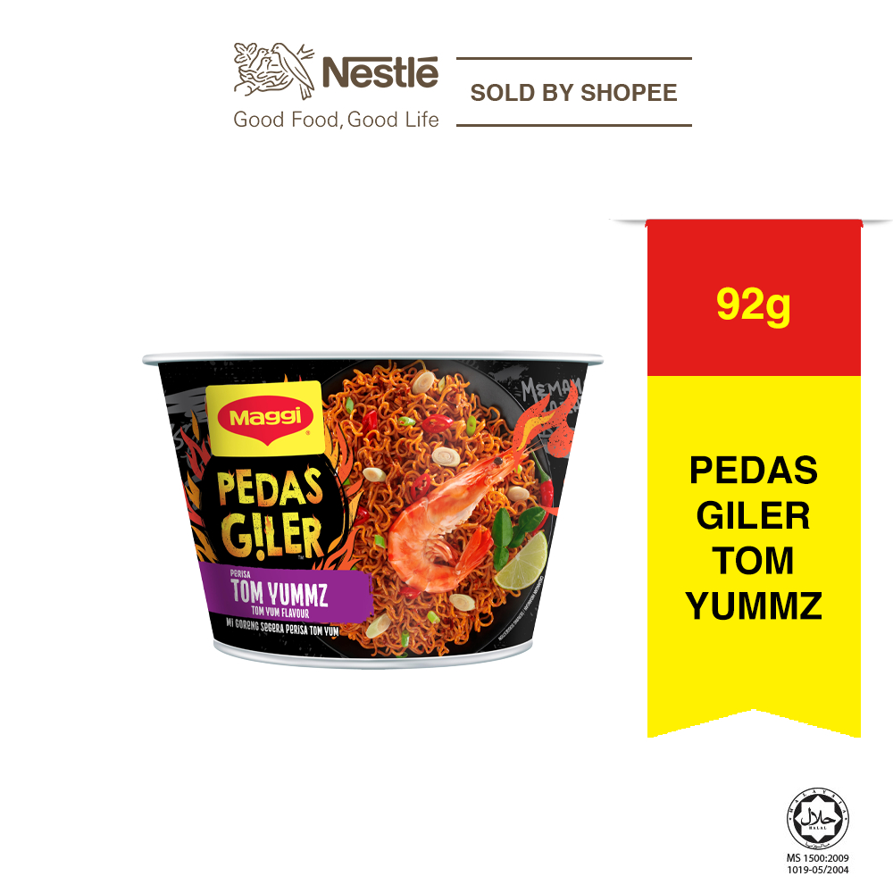 MAGGI Pedas Giler Tom Yummz Bowl 92g (Halal) | Shopee Malaysia