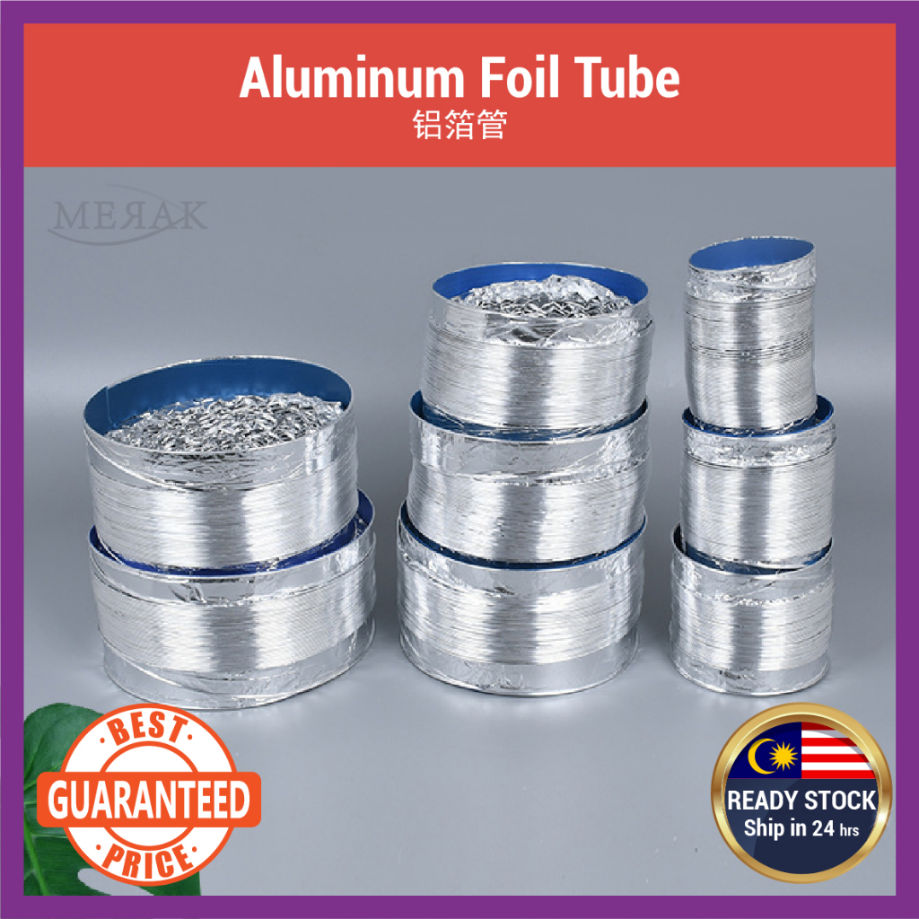 Aluminum Foil Tube Hose Pipe Exhaust Fan Kitchen Kipas Ekzos hos tiub ...