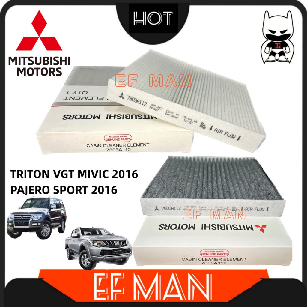 MITSUBISHI CABIN AIR COND FILTER 7803A112 TRITON VGT MIVEC 2016 AXS ...