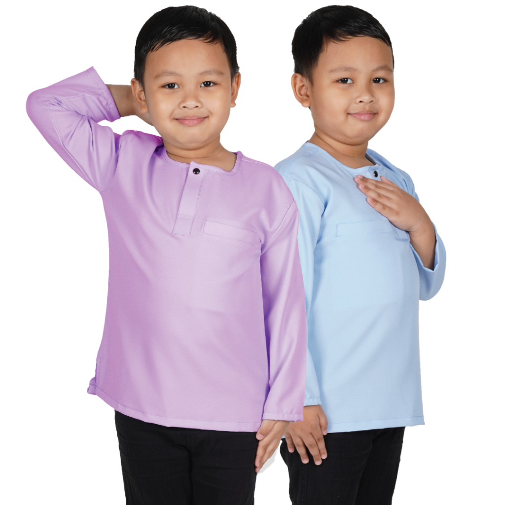 New Kurta FATTAH budak 2024. lengan panjang. Kurta Raya 2024. (0bulan ...