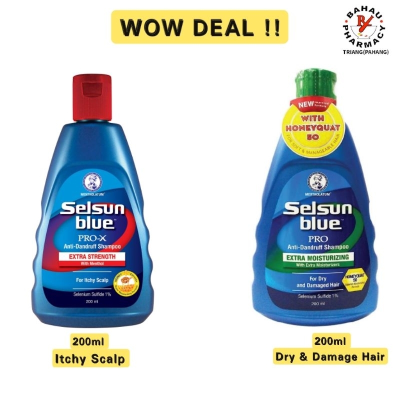 Selsun Blue Extra Strength 200ml [10/2025 ] , Selsun Blue Extra ...