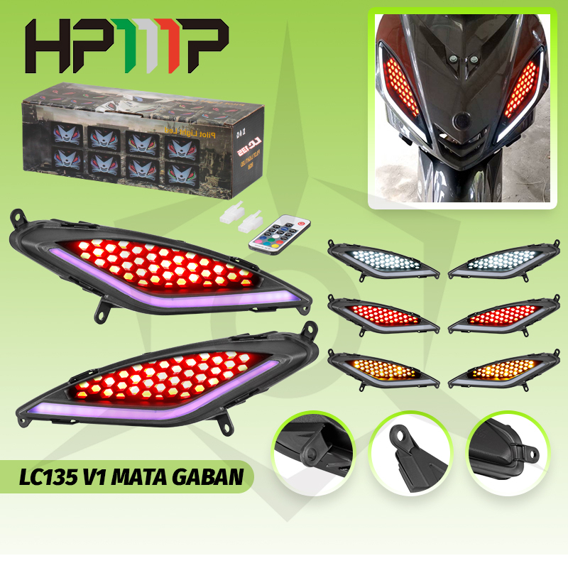 🔥HPMP💯 YAMAHA LC135 V1 LC 135 Signal Lampu LED LC V1 Mata Gaban Light 7 Colors Pilot Light ...