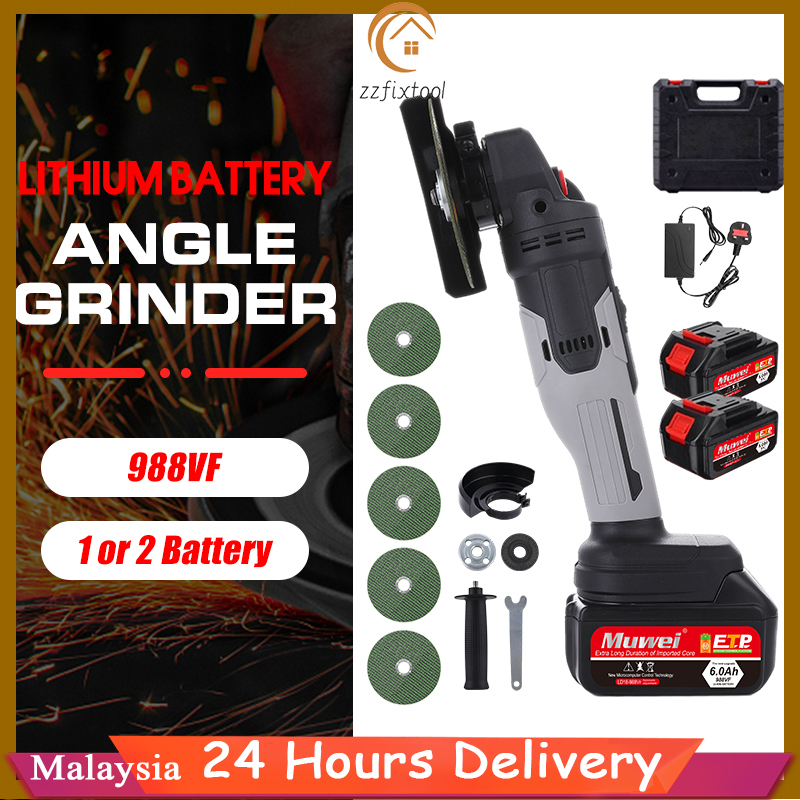 🔧Ready Stock🔧988VF Makita Style Cordless Angle Grinder Grinding ...