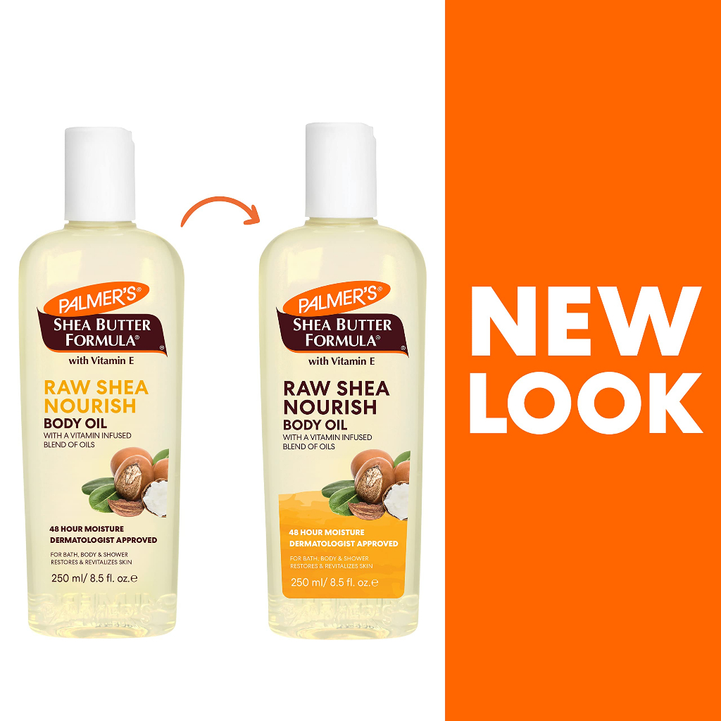 Palmer Raw Shea Butter with Vitamin E Body Oil 250 ml | Shopee Malaysia