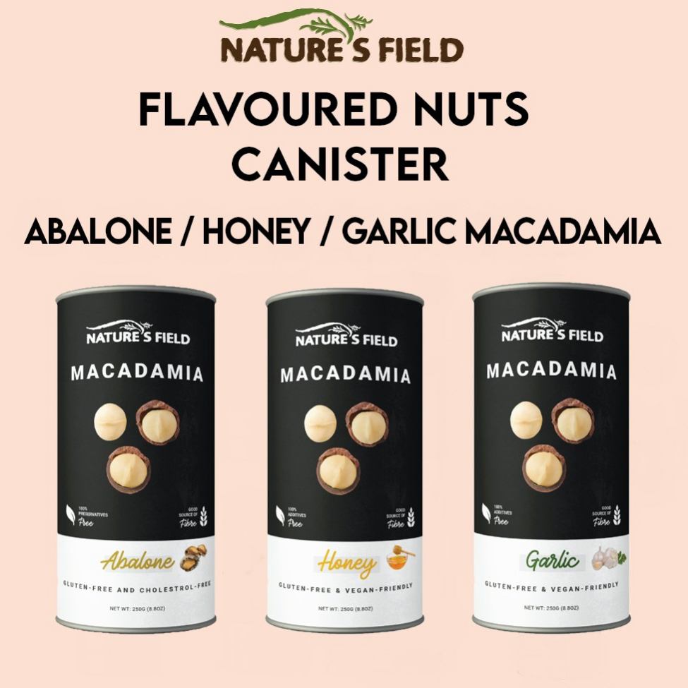 Abalone / Honey / Garlic Macadamia Nuts Canister | Shopee Malaysia