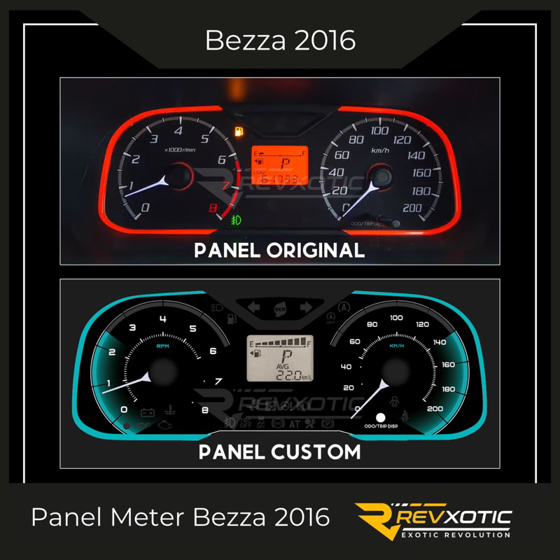 Papan Panel Meter Custom Perodua Bezza 2016 Model Lama Bezza Old Model ...