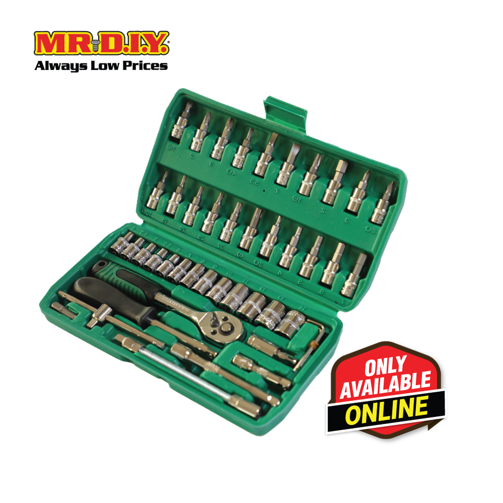 Socket Tool Set (46 Pcs) | Shopee Malaysia