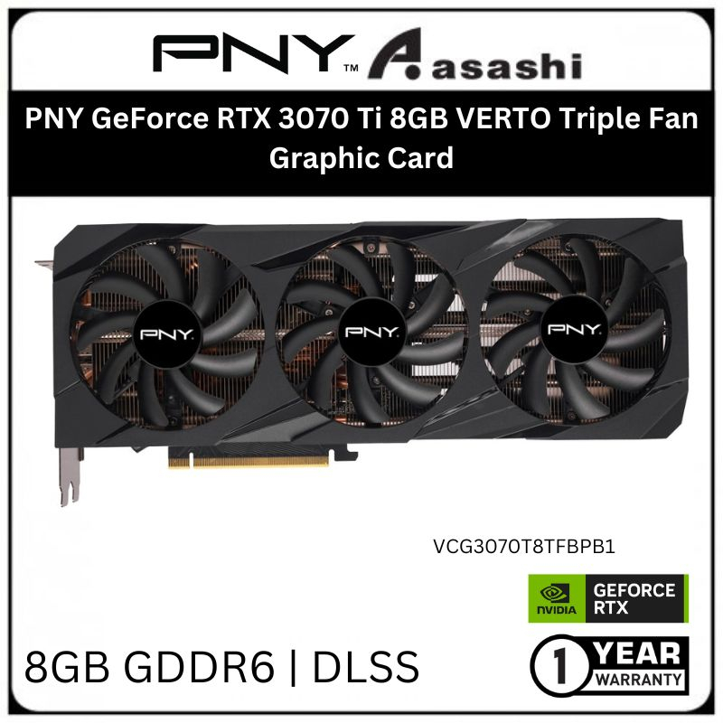 PNY GeForce RTX 3070 Ti 8GB VERTO Triple Fan Graphic Card | Shopee Malaysia