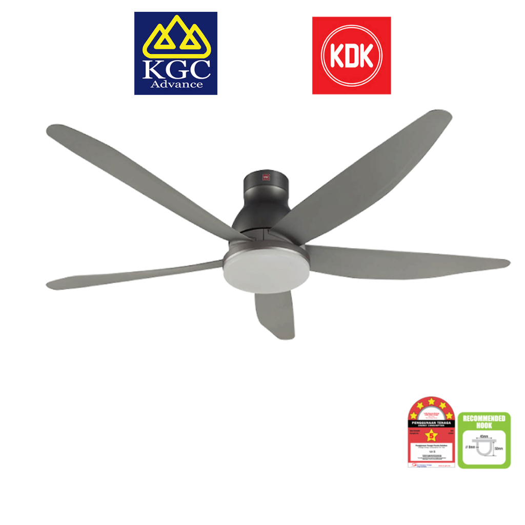 KDK 5 Blades Ceiling Fan (60”) K15UW-QEY | Shopee Malaysia