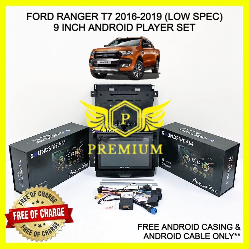 SOUNDSTREAM FORD RANGER T7 2016-2019 9 INCH (LOW SPEC) ANDROID PLAYER ...
