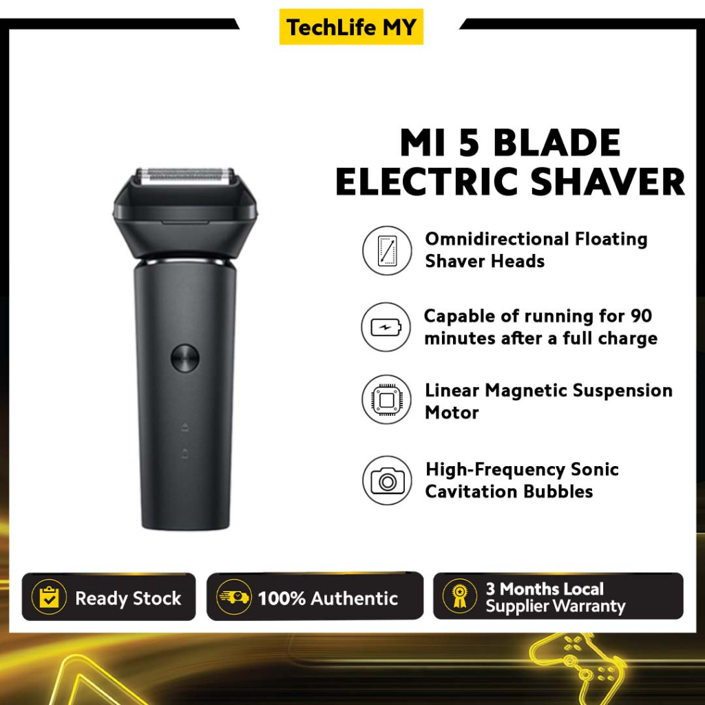 Xiaomi 5 Blade Electric Shaver | Omnidirectional Shaver Heads | Water ...