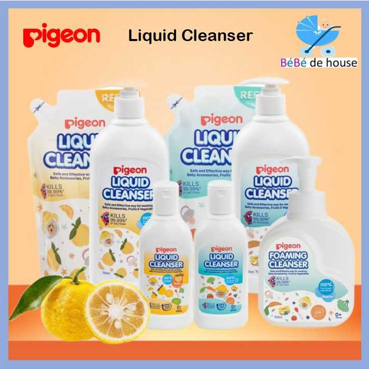 Pigeon Feeding Bottle Liquid Cleanser Regular Liquid Type / Foam Type I ...
