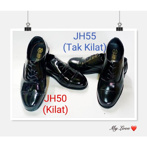 KASUT ISUE NO 3 ATM KULIT ASLI (JH55 Tak Kilat) **KULIT ASLI BUKAN ...