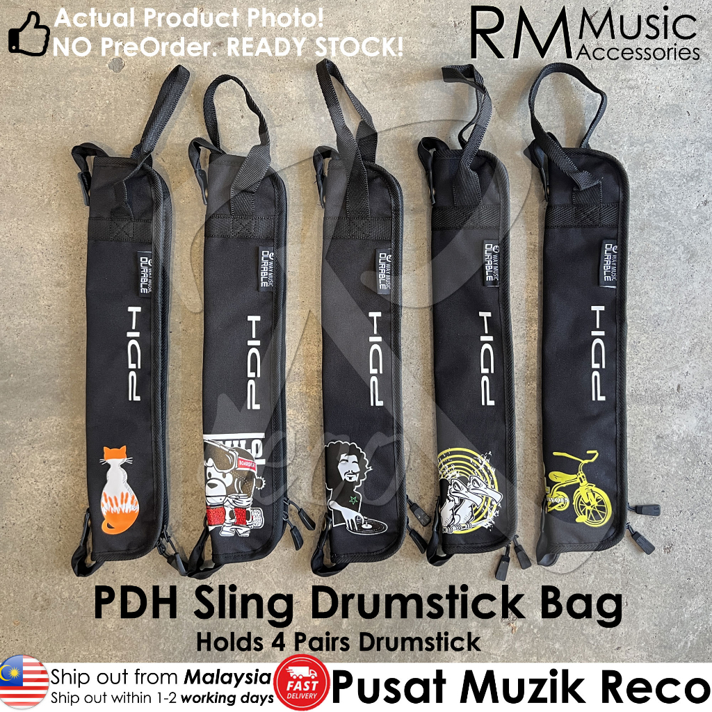 RM Design Sling Drumstick Bag - fits 4 pairs Drumstick Drum Sticks Bag ...