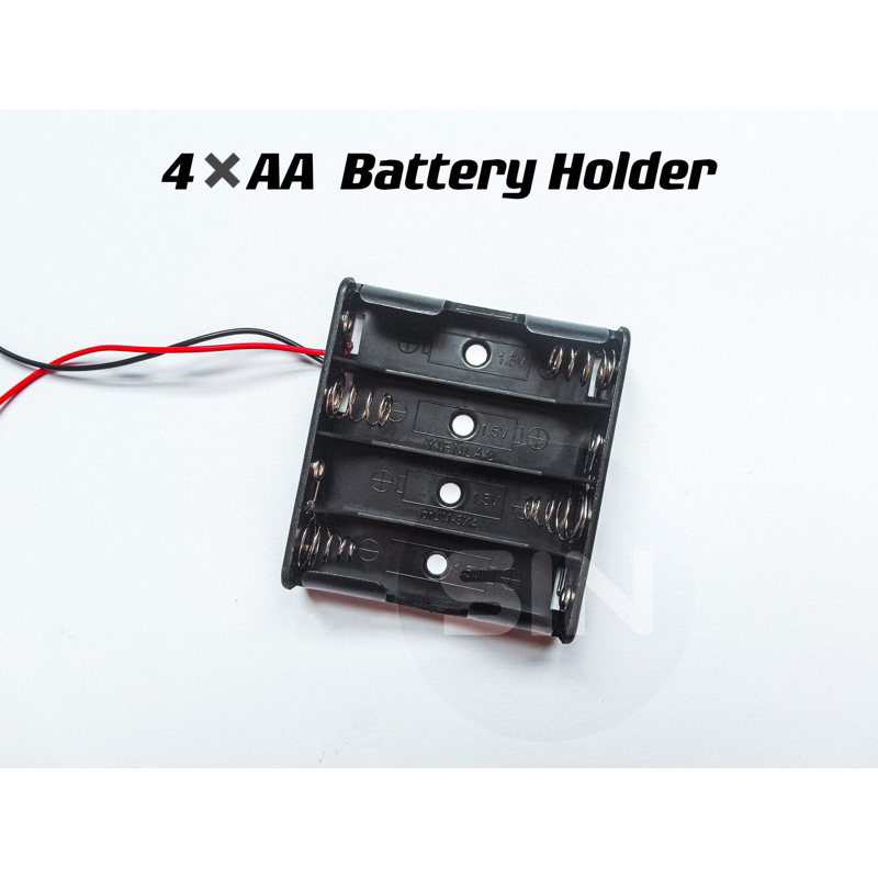 1,2,3,4 Slot AA/AAA/3.7V 18650 Battery Holder Casing with Wire | Shopee ...