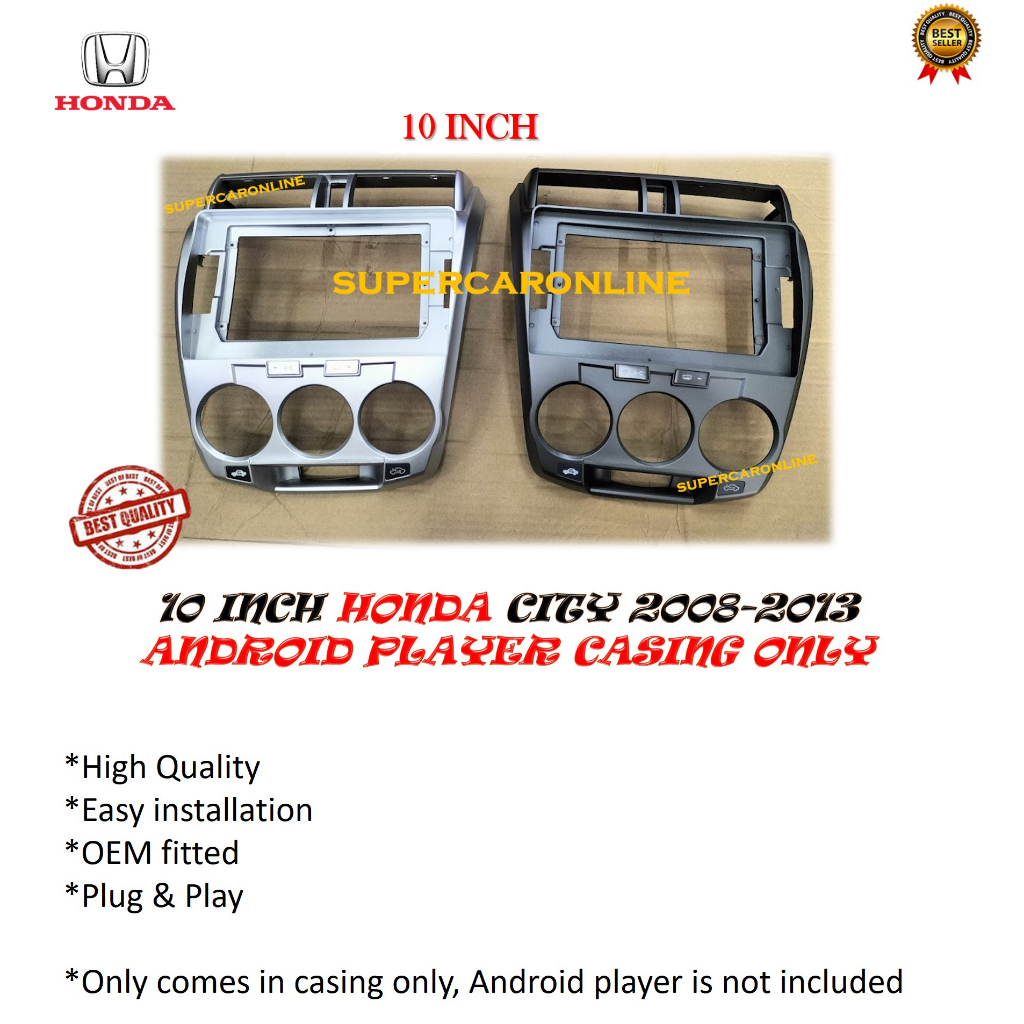 HONDA CITY 2008 - 2013 10 INCH ANDROID PLAYER CASING | Shopee Malaysia