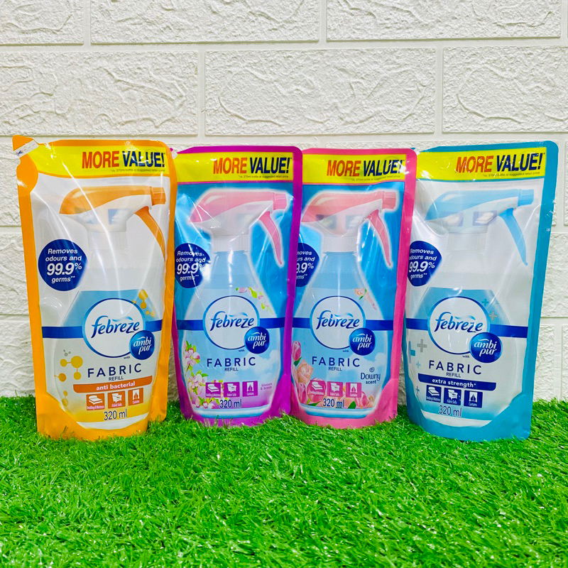 FEBREZE FABRIC ANTIBACTERIAL REFRESHER SPRAY REFILL PACK 320ml | Shopee ...